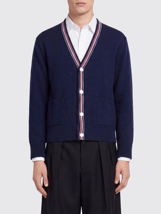 Thom Browne Cardigan coupe slim en laine et mohair avec imprim&eacute; faune