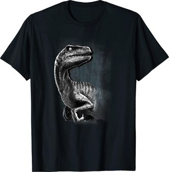 Jurassic Park Jurassic World Raptor Grunge Portrait T-Shirt
