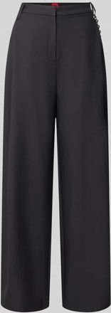 HUGO BOSS Regular Fit Barrel Leg Hose mit Viskose-Anteil Modell Hentessa-1
