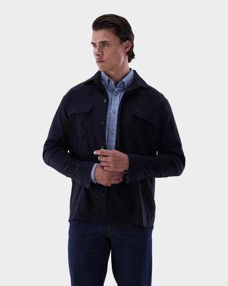 van Laack Hemdjacke unifarben mit Brusttaschen