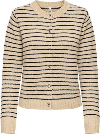 Only Strickjacke ONLCHESTER LIFE LS STRIPE CARDI CC KNT