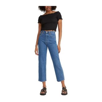 Levi's Femme, Jeans, Bleu, Taille: W30 L29 Jean Ribcage Coupe Droite Cheville
