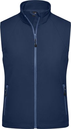 James & Nicholson Damen Softshell Weste - Taillierte Weste aus elastischem Softshell | Farbe: navy | Gr&ouml;sse: XXL