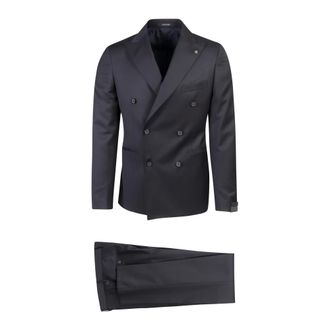 Tagliatore Double Breasted Suit - - Suits - Herren - Blau - 2XL