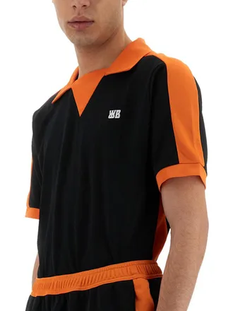 Wales Bonner Jersey Polyester Polo - Black
