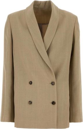Loulou Studio Femme, Vestes, Brun, Taille: 38 FR Minka Tailored Jacket