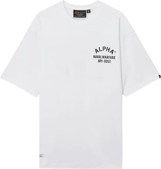 Alpha Industries t-shirt à imprimé graphique - Blanc
