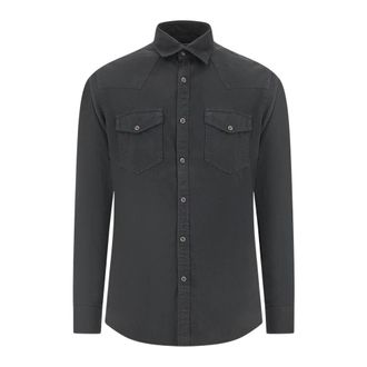 Xacus Baumwollhemd - - Shirts - Herren - Schwarzk - M