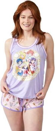 Bioworld Ensemble pyjama Sailor Moon Crystal Sailor Guardians Sleep Loungewear, Violet, Medium