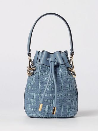 Fendi Mini sac seau Mon Tresor en raphia avec monogramme FF