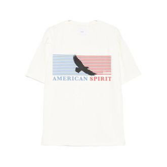 Rhude T-Shirt mit Grafikprint und Rundhalsausschnitt - - Tops - Herren - Wei&szlig; - S
