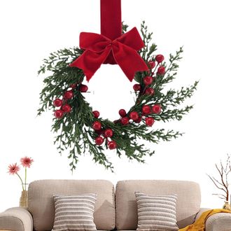 Generic Christmas Wreath - Decorative Christmas Wreaths, Artificial Holiday Wreath, 10 Inch Artificial Holiday Decorations, Rustic Wreaths Ornament for Church