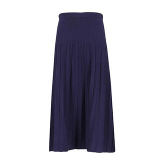 Staud Staud - Jupe Midi Lena - Femme - Jupes - Bleu - Taille: 38 FR