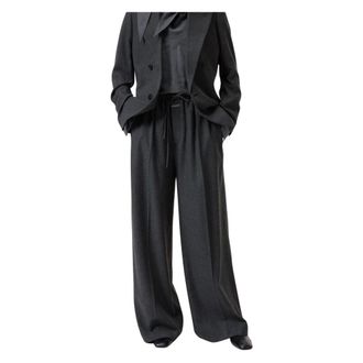 Closed Femme, Pantalons, Gris, Taille: 38 FR Wynston Wide Pantalons