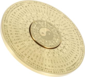 BESPORTBLE CVUTOVO Chinesischer Messingkompass mit Drehbaren Acht Trigrammen Kleiner Taoistischer Metallkompass f&uuml;r Outdoor Reisen und Dekoration