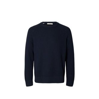 Selected Pull droit maille en coton