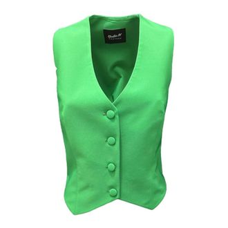 Giulia N Couture Gr&uuml;ne Westen Jacken f&uuml;r Frauen - - Tops - Damen - Gr&uuml;n - S