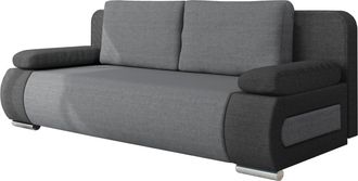 Mirjan24 Schlafsofa Emma, Sofa mit Bettkasten und Schlaffunktion, freistehendes Bettfofa, Couchgarnitur, Schlafcouch, Couch vom Hersteller (Lux 06 + Lux 05)