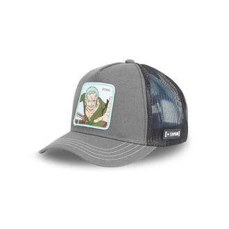 Capslab Tracker Kappe Herren One Piece, Cap Herren, Zorro, Perfekter Halt, Grau, Einheitsgr&ouml;&szlig;e