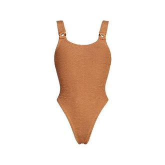 Hunza G Badezimmer ein Domino -Stück - braun