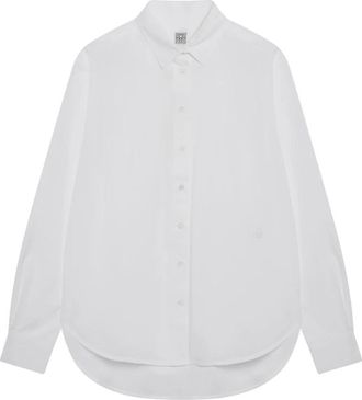 Toteme Femme, Blouses et Chemises, Blanc, Taille: 38 FR Chemise Signature en Coton