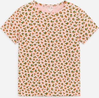 Arket Geripptes Oberteil -Rosa