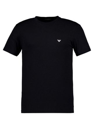 Emporio Armani Herren T-Shirt schwarz Baumwolle & Mix unifarben