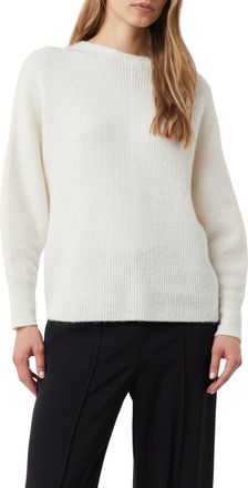 Comma Haariger Strickpullover mit Fledermaus&auml;rmeln