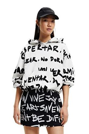 Desigual Sweat_Kora 1001 Raw, Blanc, Taille L Femme