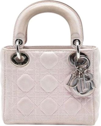 Dior Pre-owned Mini Lady Dior - Femme - Pre-owned - Rose - Taille: ONE Size