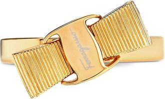 Ferragamo Vara Bow Ring - - Accessories - Damen - Gelb - ONE SIZE