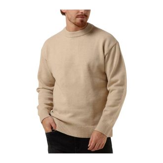Colourful rebel Herren Heavy Knit Sweater Flake - - Knitwear - Herren - Beige - 2XL
