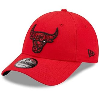 New Era Chicago Bulls NBA 940 Cap 60284840, Mens Cap with a Visor, Red, OSFM EU