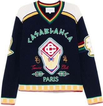 Casablanca Fraternity Pullover - Blau