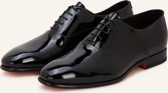 Santoni Lackschnürer Nova schwarz