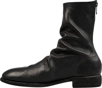 Guidi Homme, Chaussures, Noir, Taille: 46 EU Back Zip Leather Bottes