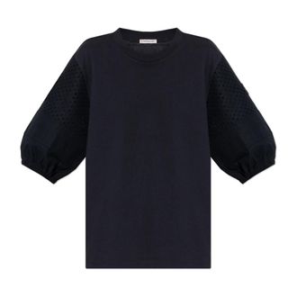 Moncler Puff&auml;rmel-Top - - Tops - Damen - Blau - L