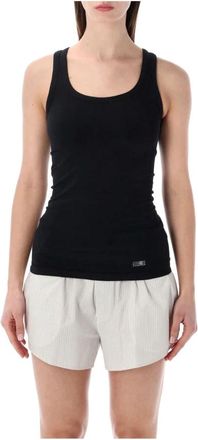 Maison Margiela D&eacute;bardeur c&ocirc;tel&eacute; - Femme - Tops - Noir - Taille: 42/44 FR