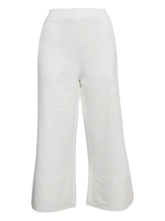 Stella McCartney pantalon en coton - Blanc