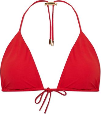 Moschino Femme, Maillots de bain, Rouge, Taille: 38 FR Triangle Bikini Top