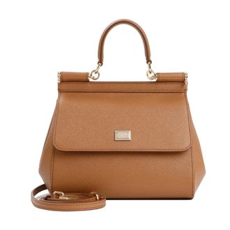 Dolce & Gabbana Femme, Sacs, Brun, Taille: ONE Size Sicily Medium Bag