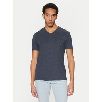 Tommy Jeans T-Shirt Jaspe DM0DM20364 Dunkelblau Slim Fit