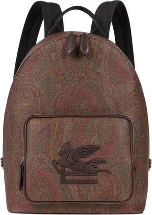 Etro Homme, Sacs, Brun, Taille: ONE Size Sac &agrave; dos Jacquard Paisley