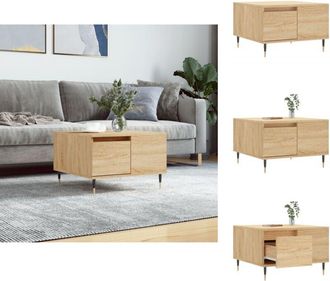 vidaXL Couchtisch Sonoma-Eiche 55x55x36,5 cm Holzwerkstoff - Couchtisch - Wohnzimmerstil - Esszimmertisch - Holztisch - Sideboard