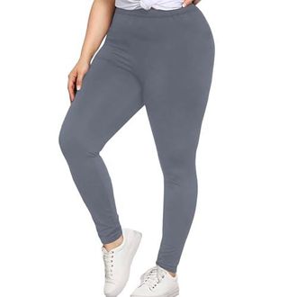 Generic Legging pour femme - Grandes tailles - Pantalon de yoga - Pantalon de sport - Taille haute - Noir - Opaque - Legging de fitness - Pantalon de course -
