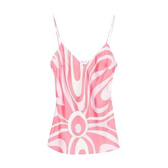 Pucci Seidentop - - Tops - Damen - Rosa - L