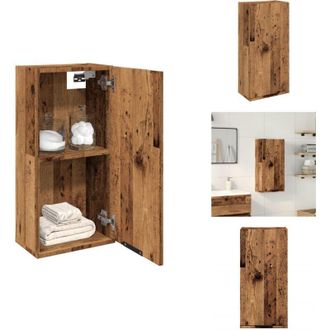 vidaXL Vidaxl - Armoire de salle de bain murale vieux bois 32x20x67 cm - Armoire De Salle De Bain - Armoires De Salle De Bain - Meuble De Salle De Bain