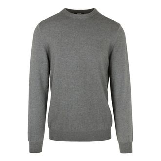 Bomboogie Homme, Pulls, Gris, Taille: L Pull ras du cou en laine m&eacute;rinos teinte &agrave; froid