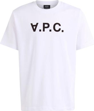A.P.C. A.p.c., Homme, Tops, Blanc, Taille: XL T-Shirt Standard Grans VPC