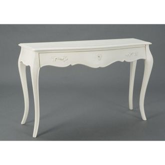 Amadeus Console 1 tiroir blanc cassé en acajou Murano 120x40 Acajou - Amadeus